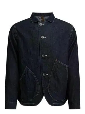 Kapital Contrast-stitch Denim Jacket - Blue