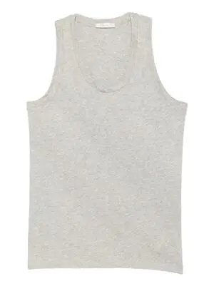 THE ROW Sleeveless Jersey Tank Top - Grey