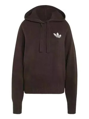 Adidas Essentials Knit Hoodie Brown
