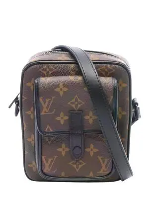 LOUIS VUITTON Monogram Macassar Christopher Wearable Crossbody Bag - Brown