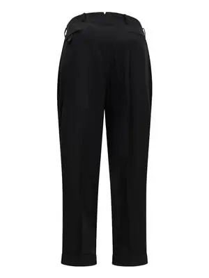 A.PRESSE Pleated Turned-up Trousers - Blue