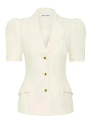 Rebecca Vallance Odilia Puff-sleeve Top - Neutrals