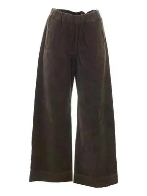 TRUE AVENUE Wide-leg Corduroy Trousers - Brown
