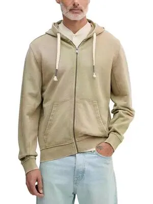 Guess Impact Zip-up Drawstring Hoodie - Neutrals