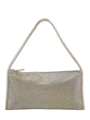Benedetta Bruzziches BENEDETTA BRUZZICHES Embellished Mesh Shoulder Bag Silver