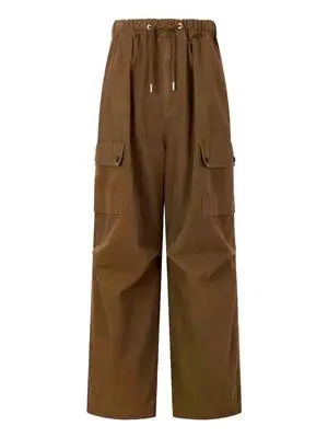 STUDIO TOMBOY Drawstring-waist Cargo Trousers - Brown