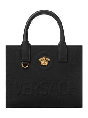 Versace La Medusa Mini Shopping Bag - Black