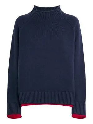 Rag & Bone Cotton-wool Sweater - Navy
