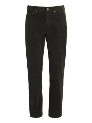Polo Ralph Lauren Stretch-cotton Corduroy Hampton Straight Trousers - Green