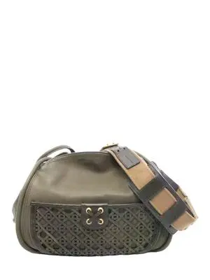 Dior 2000s Lattice Cross Body Bag - Green