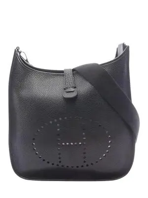 HERMÈS Hermès Taurillon Clemence 2007 GM Evelyne II Shoulder Bag
