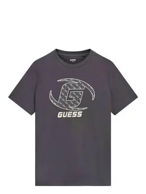 Guess Slim-fit Logo T-shirt - Grey