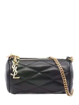 Saint Laurent Mini Sade Quilted Shoulder Bag - Black
