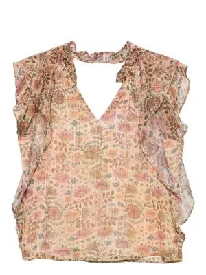 MAISON123 MAISON123 Floral Print Ruffled Top