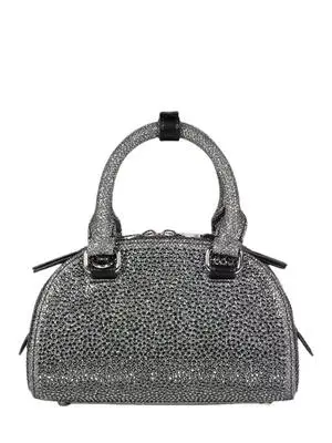 DIESEL® 1dr Dome Small Bowling Bag In Crystal Lurex - Silver