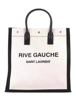 Saint Laurent Rive Gauche Shopper Tote Bag - Neutrals