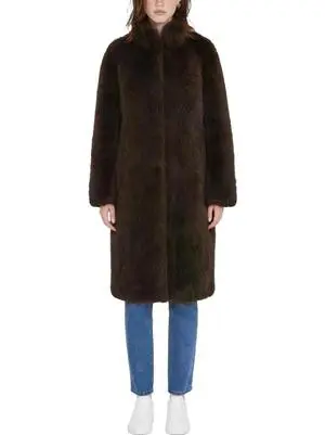 Liu Jo Faux-fur Coat - Brown