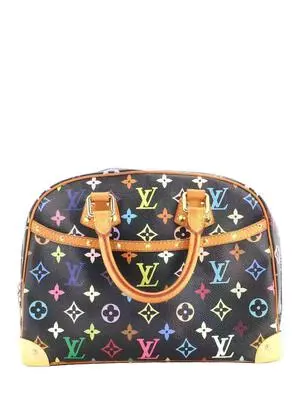 LOUIS VUITTON Louis Vuitton Monogram Multicolor Trouville Handbag Satchel Black