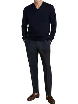 FRANZESE COLLECTION David Beckham V-neck Sweater - Blue