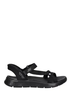 Sketchers Gowalk Strappy Sandals - Black