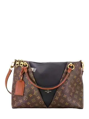 LOUIS VUITTON Louis Vuitton Monogram Canvas And Leather Shoulder Bag Black