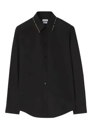 Burberry Classic Fit Cotton Poplin Shirt - Black