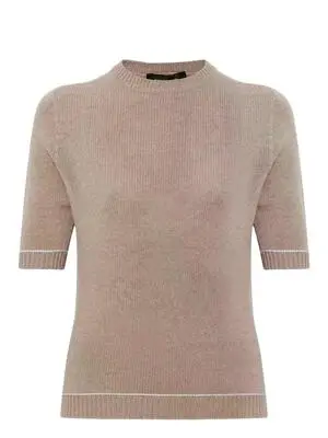 Fabiana Filippi FABIANA FILIPPI Contrast-Trim Sweater Neutrals