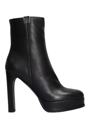 CHANTAL Platform Leather Boots - Black