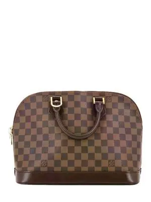 LOUIS VUITTON Damier Alma Pm Satchel - Brown