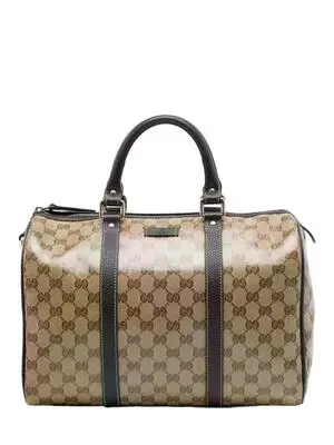 Gucci 2016-2026 Medium Gg Crystal Joy Boston Bag - Neutrals