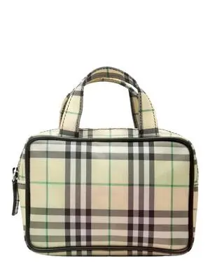 Burberry 2000-2017 House Check Canvas Handbag - Yellow
