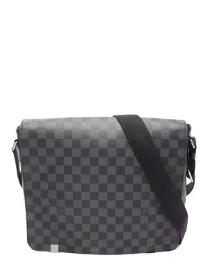 LOUIS VUITTON Damier Graphite District Mm Crossbody Bag - Black