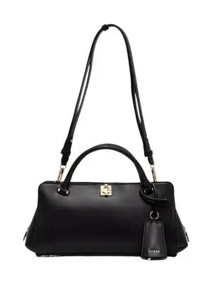 Guess Logo-plaque Top-handle Bag - Black