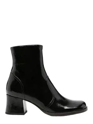 Chie Mihara Talena Leather Ankle Boots - Black