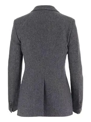 Tagliatore Herringbone-pattern Blazer - Black