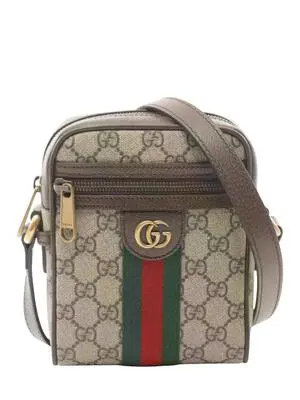 Gucci Gg Supreme Ophidia Crossbody Bag - Neutrals