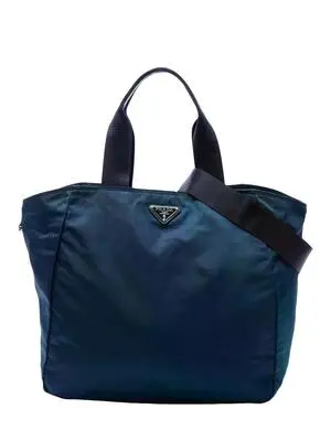 Prada Tessuto Satchel - Blue