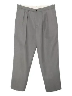 NINE:INTHE:MORNING Kai Wool Pleated Trousers - Grey