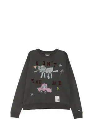 Mihara Yasuhiro Graphic Print Sweatshirt - Grey