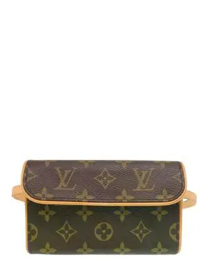 LOUIS VUITTON 2003 Monogram Pochette Florentine Belt Bag - Brown