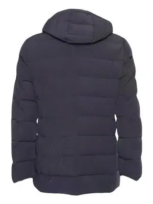 MOORER Florio Double-breasted Puffer Jacket - Blue