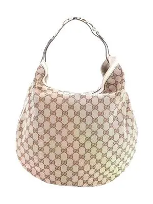 Gucci Gucci Wave GG Canvas Hobo Bag Brown