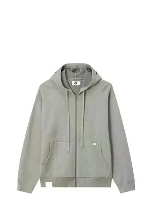 Izzue Logo-print Zip-up Hoodie - Grey