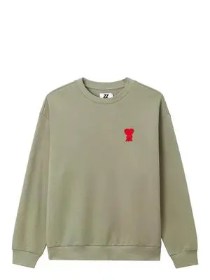 Izzue Heart-patch Sweater - Green