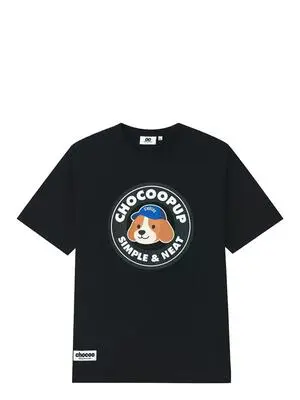 CHOCOOLATE Graphic-print Cotton T-shirt - Black