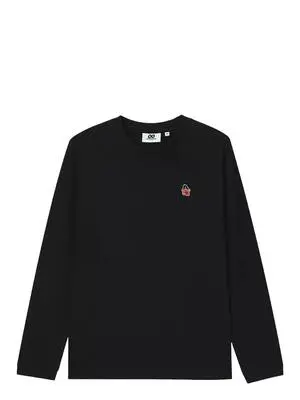 CHOCOOLATE Graphic-patch Long-sleeve T-shirt - Black
