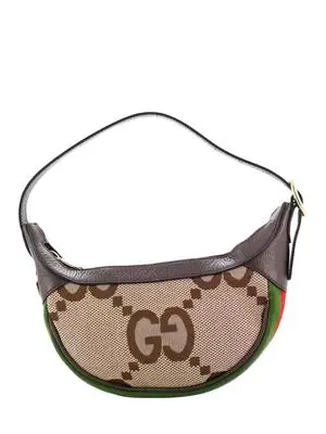Gucci Jumbo Gg Canvas Mini Hobo Bag - Brown