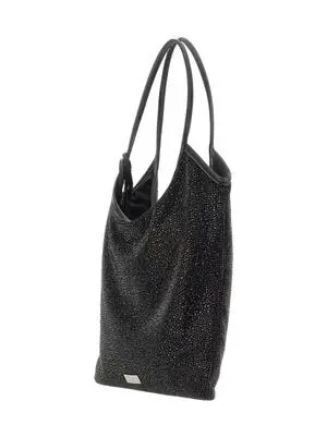 TWENTY FOURHAITCH Nela Rhinestone-embellished Tote Bag - Black
