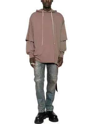 Rick Owens Tommy Hustler Hoodie - Brown