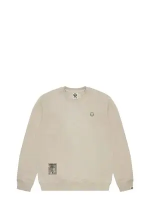 AAPE BY *A BATHING APE Moonface Logo Sweatshirt - Grey